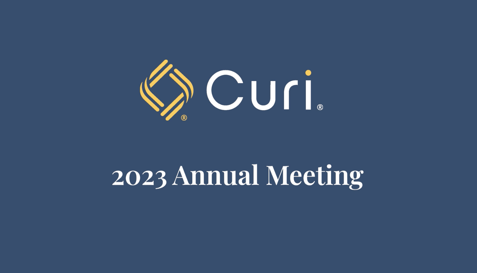 Curi’s 2023 Annual Meeting of Members & Board of Directors Elections - Curi